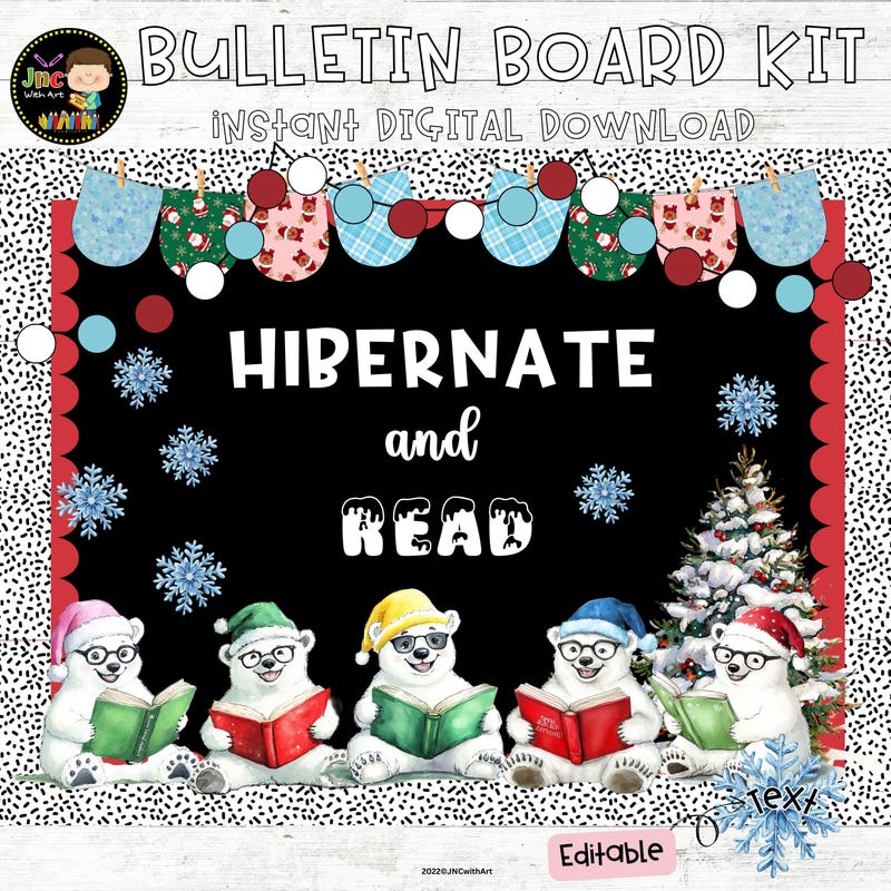 Winter Bulletin Board Kit - Etsy