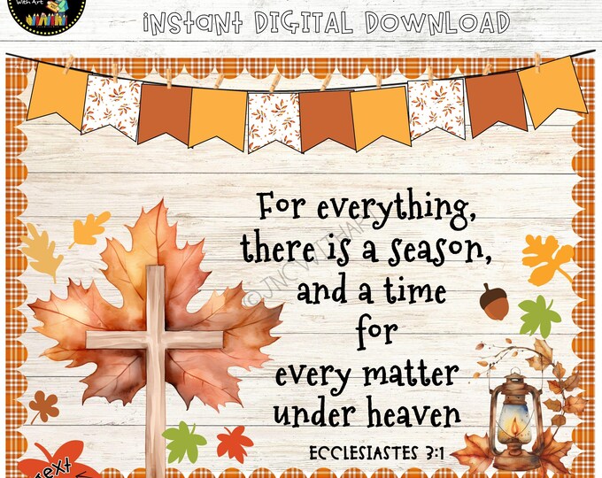 Gratitude Feast Bulletin Board Kit Thanksgiving Door Decor Editable ...