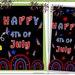 4th July Fireworks Independence Day Bulletin Board, Door Decor Kit ...