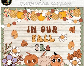 Groovy Fall Bulletin Board Kit | in Our Fall Era | Classroom Door Decor ...