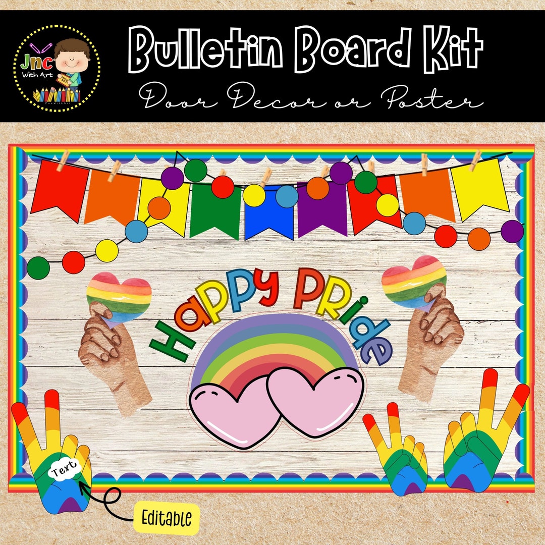 Pride Month Bulletin Board Ideas Be Proud Classroom Display Door Decor ...