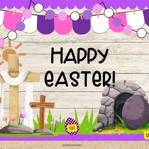 Resurrection Easter Bulletin Board Kit, He is Risen, Classroom Door ...