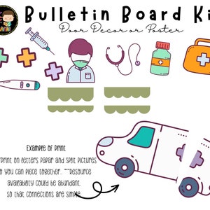 Health Bulletin Board Kit | Healthcare Education | Door Decor | Nursing ...