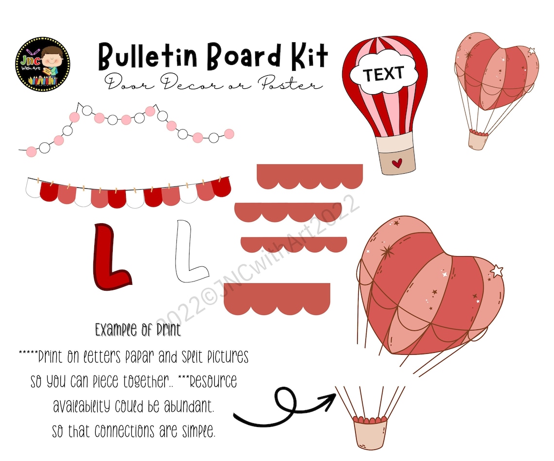 Valentine's Day Bulletin Board Kit, in Our Loves ERA, Door Decor ...