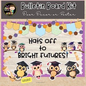 Graduating Bulletin Board Kit|end of Year Graduation 2025 | Classroom ...