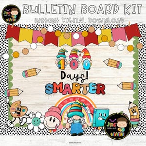 100 Days of School Bulletin Board Kit Interactive Classroom Decor ...