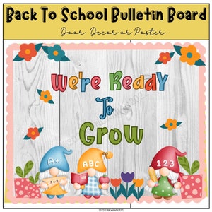 Gnome Back to School Bulletin Board Ideas Door Decor Kit - Etsy