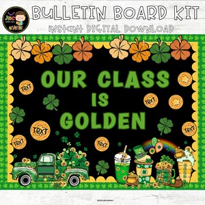 St. Patrick’s Day Bulletin Board Kit, Class Door Decoration, Printable ...