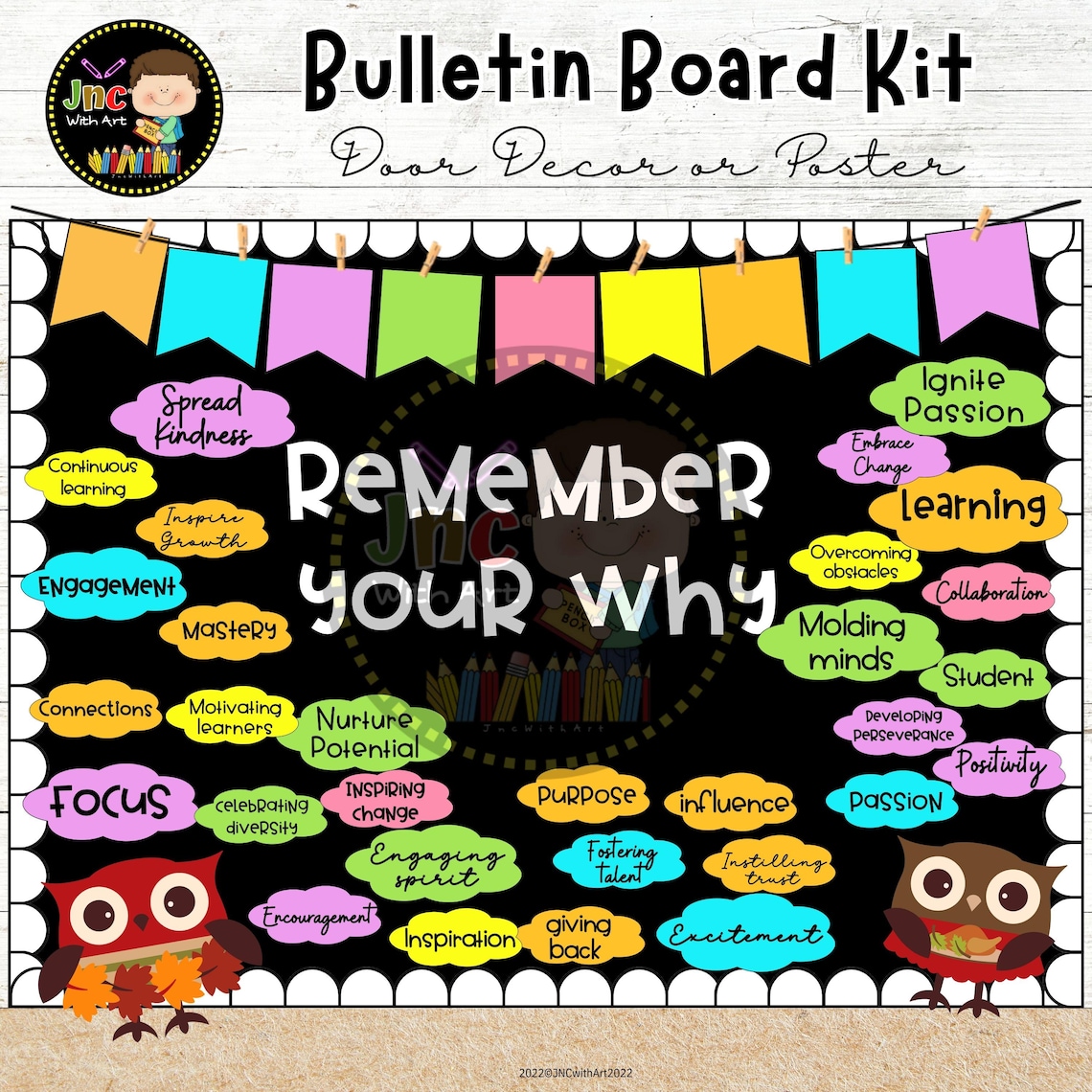 Back to School Remember Your Why Bulletin Board Set Staff Room Door ...