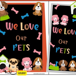 We Love Our Pets Bulletin Board Kit, Door Decoration, National Pets Day ...