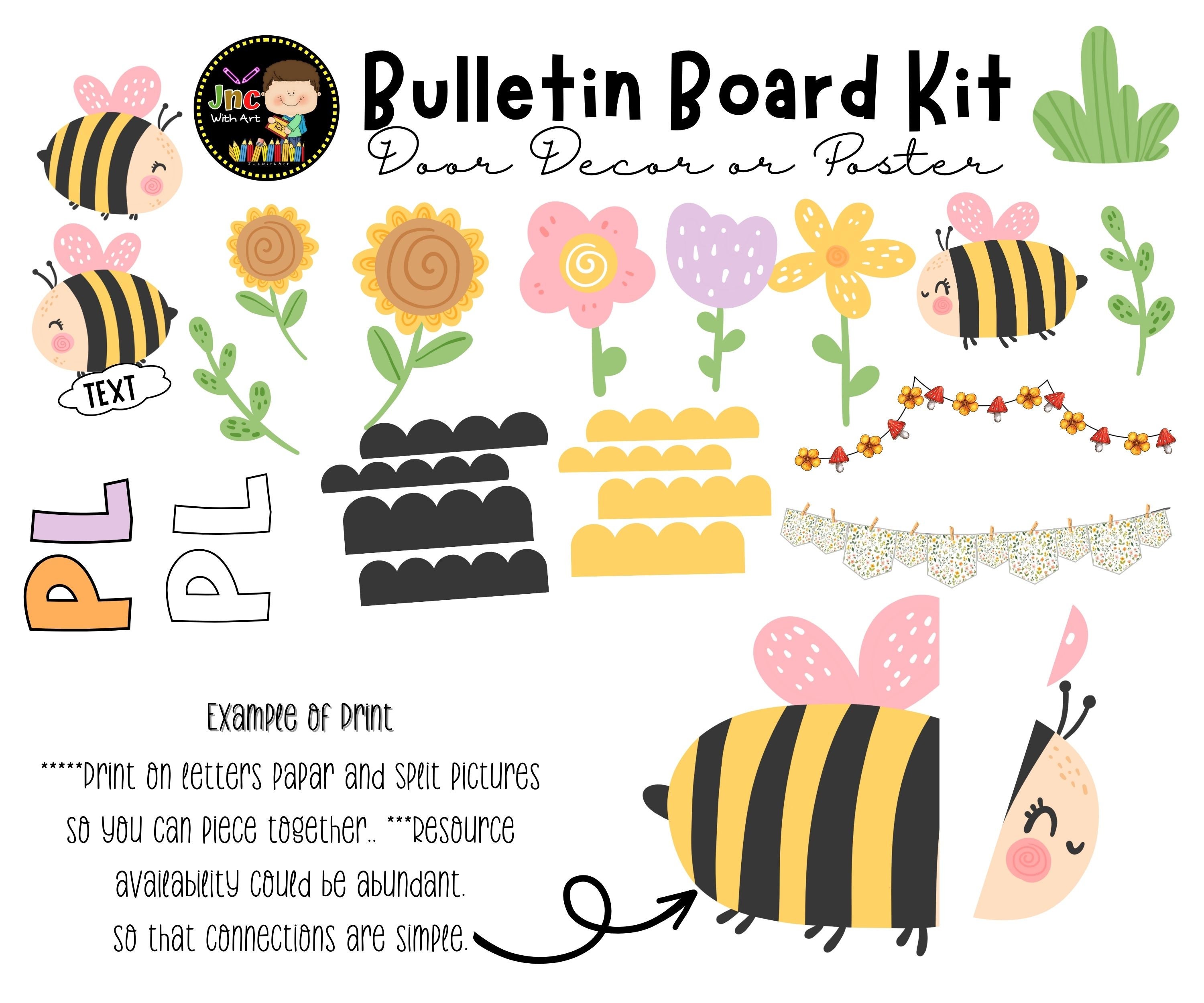 Spring Bulletin Board Kit, Classroom Door Decor, Kindness Theme ...