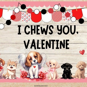 Valentines Bulletin Board Kit, February Door Decor, Cute Puppy Love ...