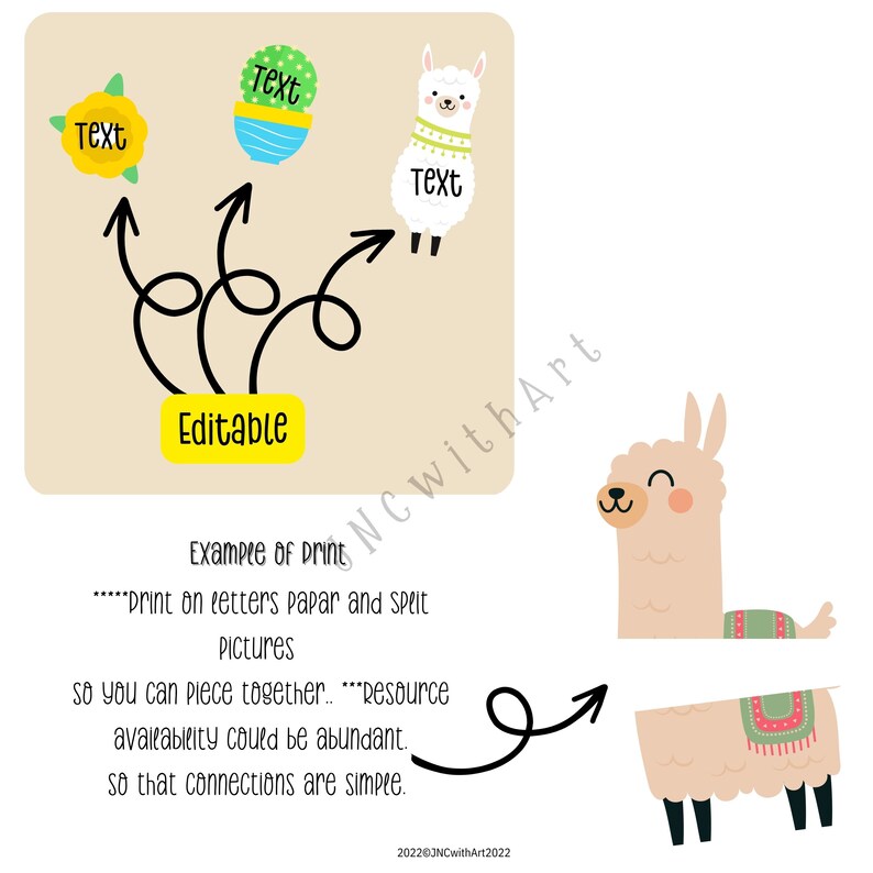 Llama Bulletin Board Kit Summer Back to School Door - Etsy