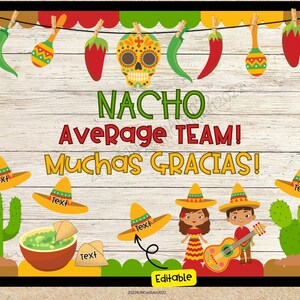 Nacho Average Class Bulletin Board Cinco De Mayo Classroom Door Decor ...