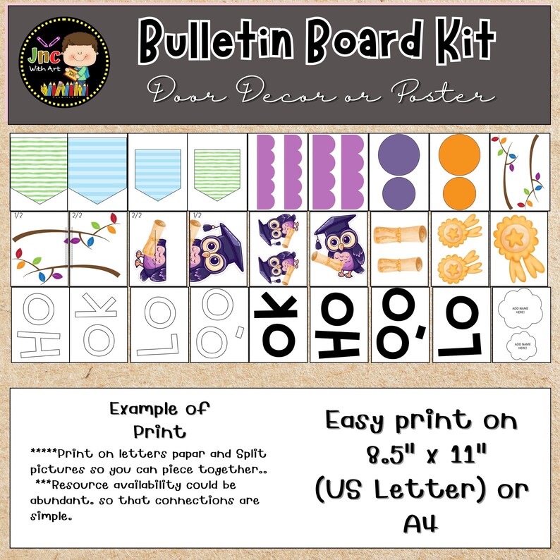 Graduating Bulletin Board Kit End of Year Graduation May June Editable ...