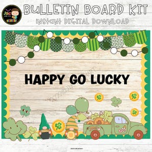 Groovy St.patrick's Day Bulletin Board Kit, Classroom Decorations, Door ...