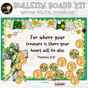 St.patrick Day Bulletin Board Bible Verse Christian Church Religious ...