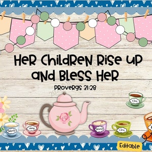 Mother's Day Bulletin Board Kit |classroom Door Decor| Churh| Editable ...