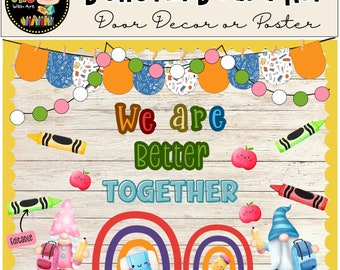 School Classroom Decoration Set Back to School Decor Bulletin Board or ...