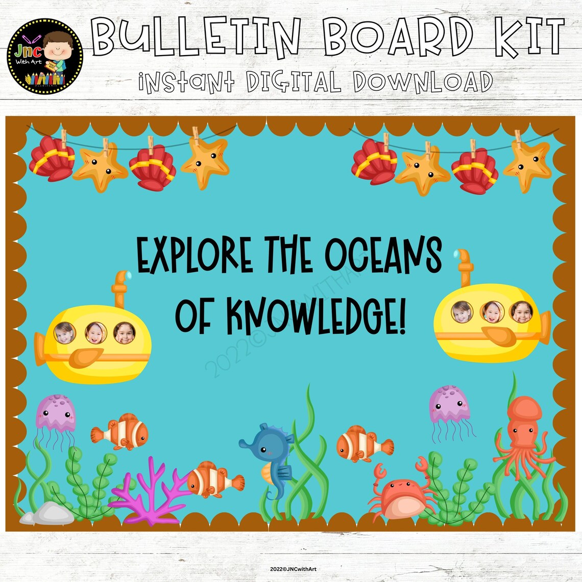 Under the Sea Bulletin Board Kit | Ocean Theme Classroom Door Decor ...