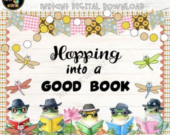 Hopping Into Spring Bulletin Board Kit Classroom Door Decor Editable - Etsy