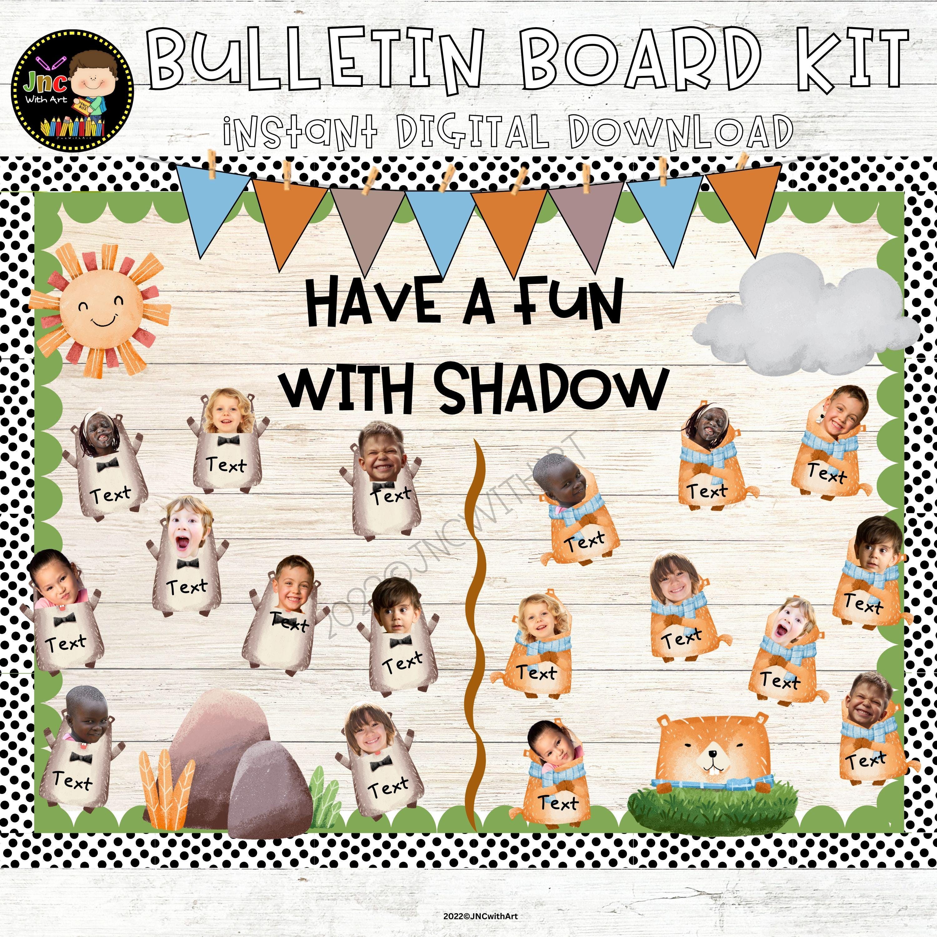 Groundhog Day Bulletin Board Kit February Classroom Decor Activity ...
