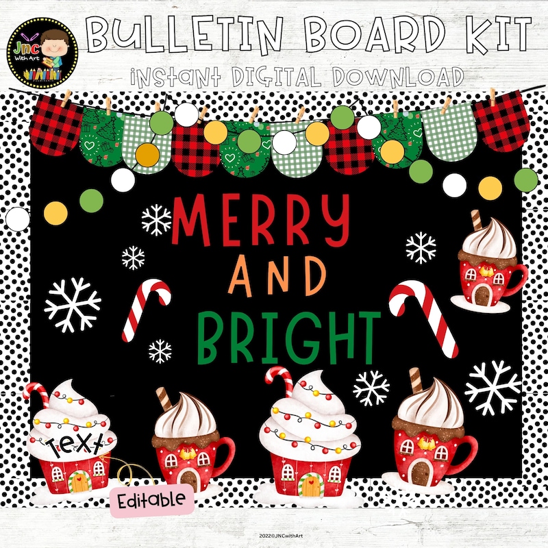 Christmas Bulletin Board Kit - Etsy