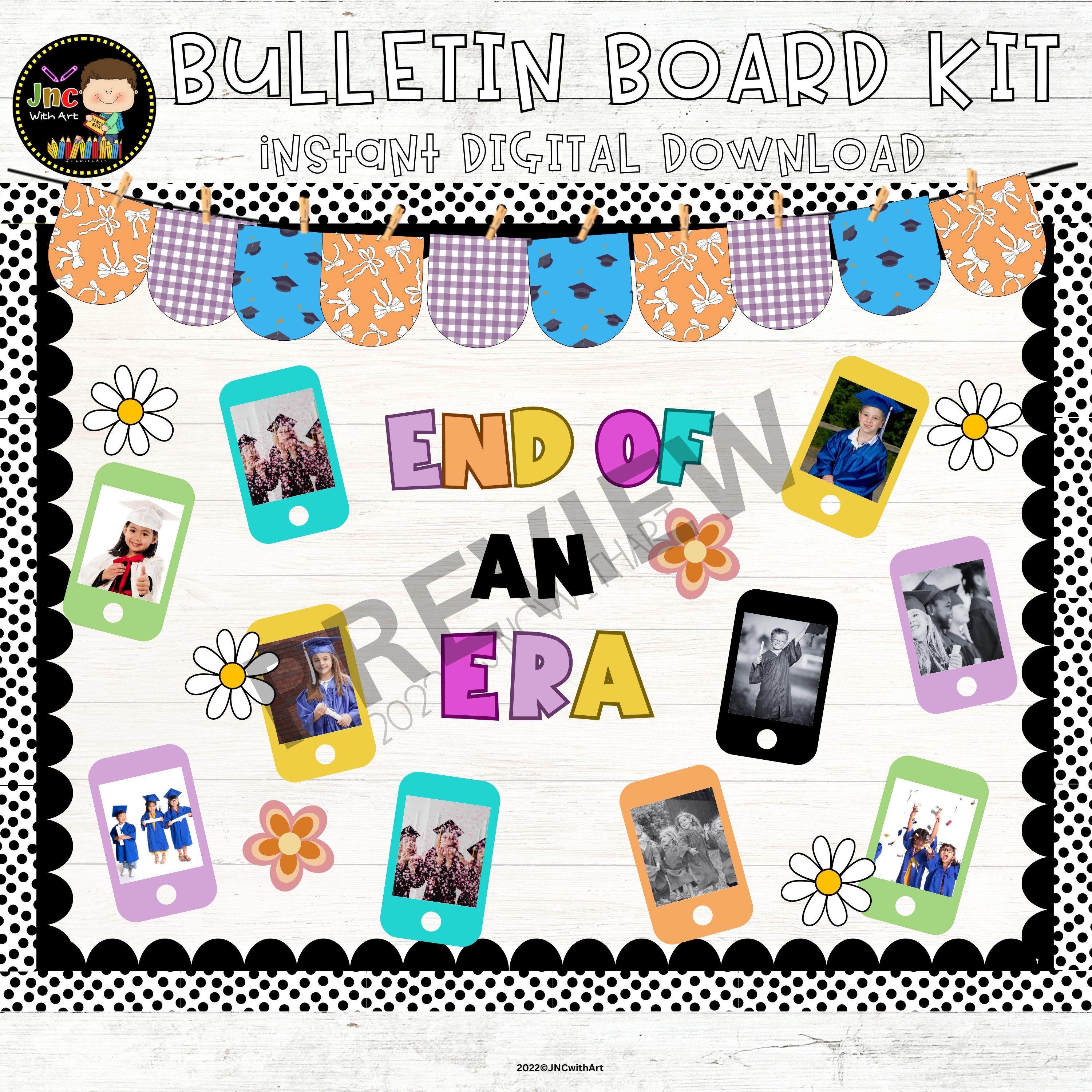 Graduation Bulletin Board Kit: End of Year Classroom Decor (digital ...