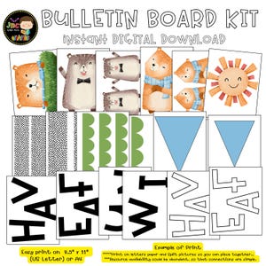 Groundhog Day Bulletin Board Kit February Classroom Decor Activity ...