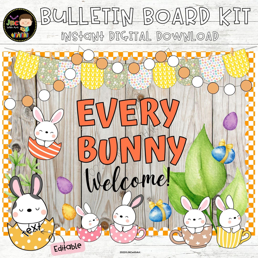 Easter Bulletin Board Kit | Spring Classroom Door Decorations ...