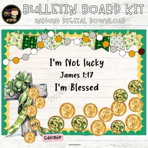 St.patrick Day Bulletin Board Bible Verse Christian Church Religious ...