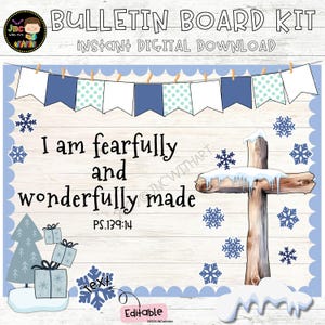 Christmas Christian Bulletin Board Bible Verse Winter Church Religious ...