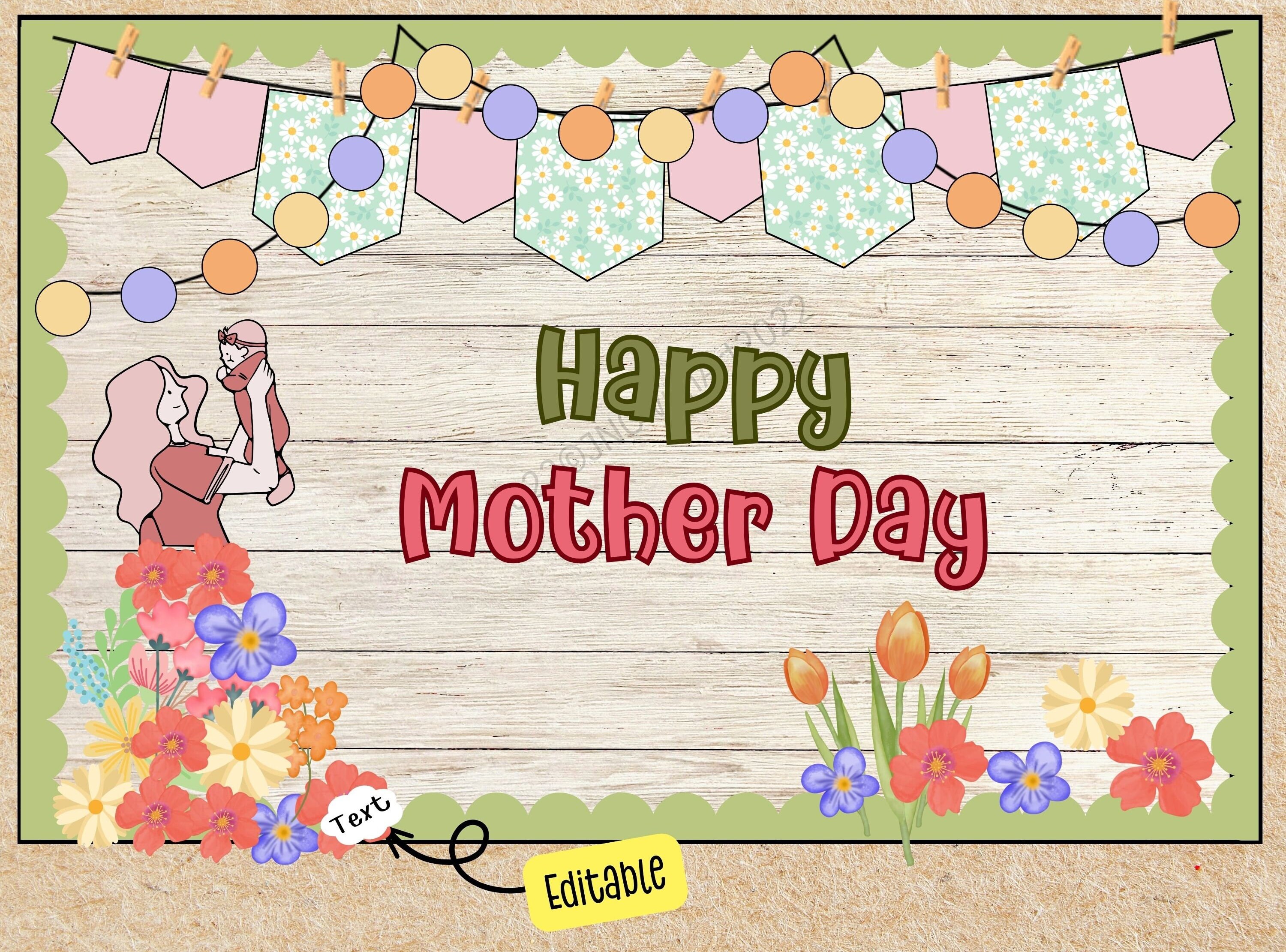 Mother’s Day Bulletin Board Ideas for Preschool Kindergarten, Door ...