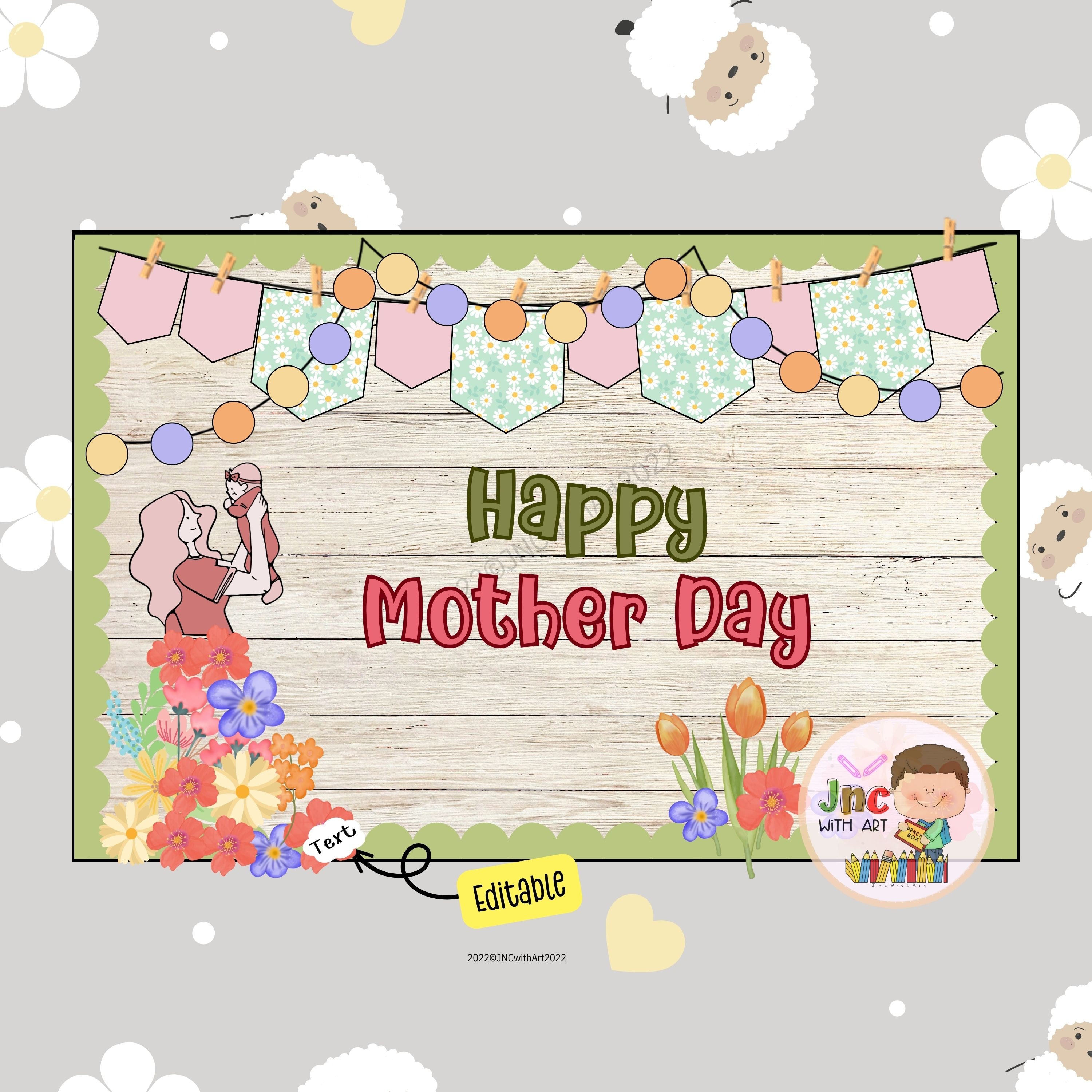 Mother’s Day Bulletin Board Ideas for Preschool Kindergarten, Door ...