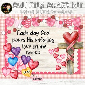 Valentine Day Bulletin Board Bible Verse Christian Church Religious ...