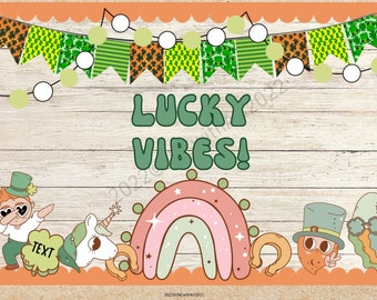 St. Patrick's Day Bulletin Board Kit editable - Etsy