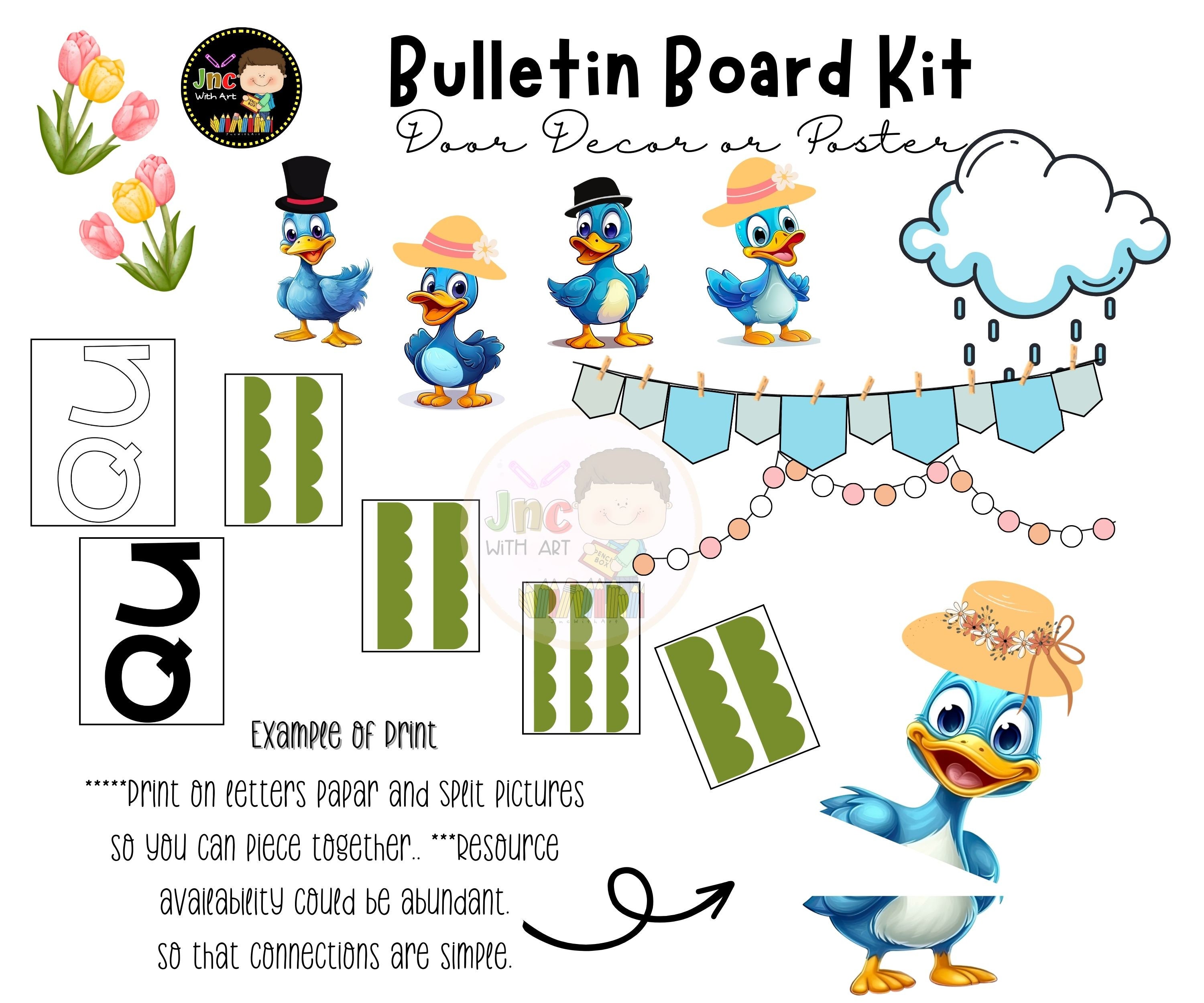 Ducks Spring Bulletin Board Kit | Classroom Door Decor| Printable ...