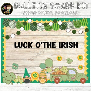 Groovy St.patrick's Day Bulletin Board Kit, Classroom Decorations, Door ...