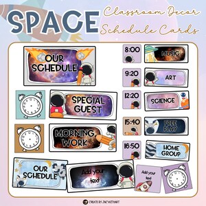 Space Themed Classroom Decor Bundle Printable Back to School Classroom ...