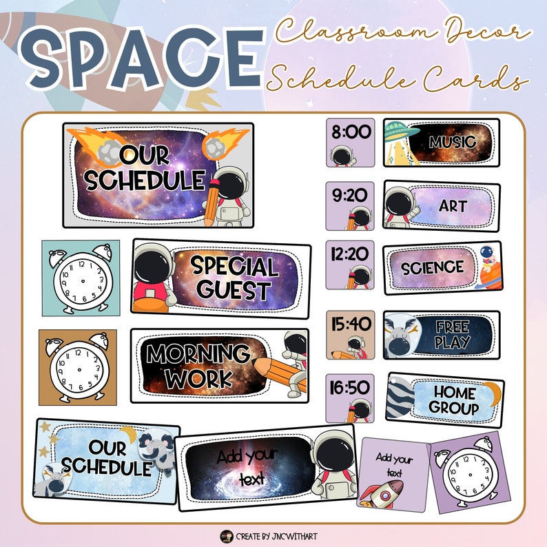 Space Themed Classroom Decor Bundle Printable Back to School Classroom ...