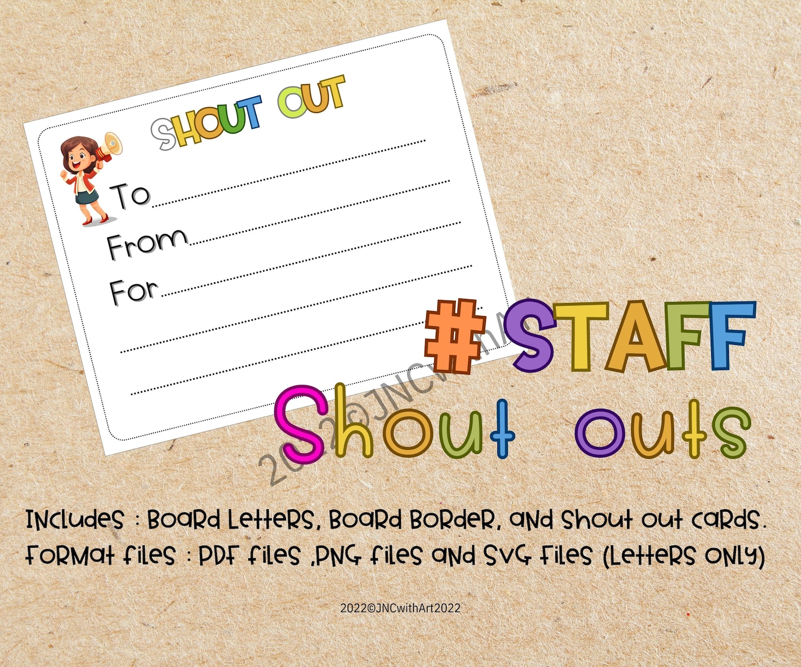 Shout Outs Bulletin Board Kit , Staff Appreciation Shout Out Cards ...