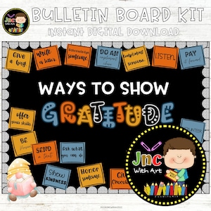 Fall Bulletin Board Kit Autumn Thanksgiving Poster Ways to Show ...