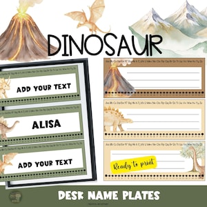 Dinosaur Themed Classroom Decor Bundle, Back to School Bulletin Board ...