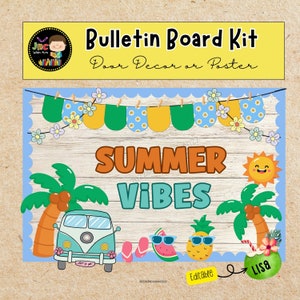 Summer Bulletin Boards for School, Door Decoration, Summer Bulletin ...