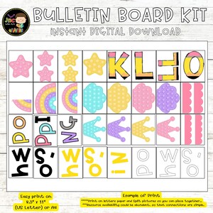 Back to School Bulletin Board Kit Pop It Themed Door Decor Editable - Etsy