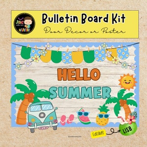 Summer Bulletin Boards for School, Door Decoration, Summer Bulletin ...