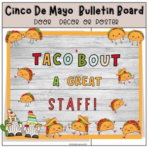 TACO 'bout a Great Staff Bulletin Board Ideas Door Decoration Kit ...