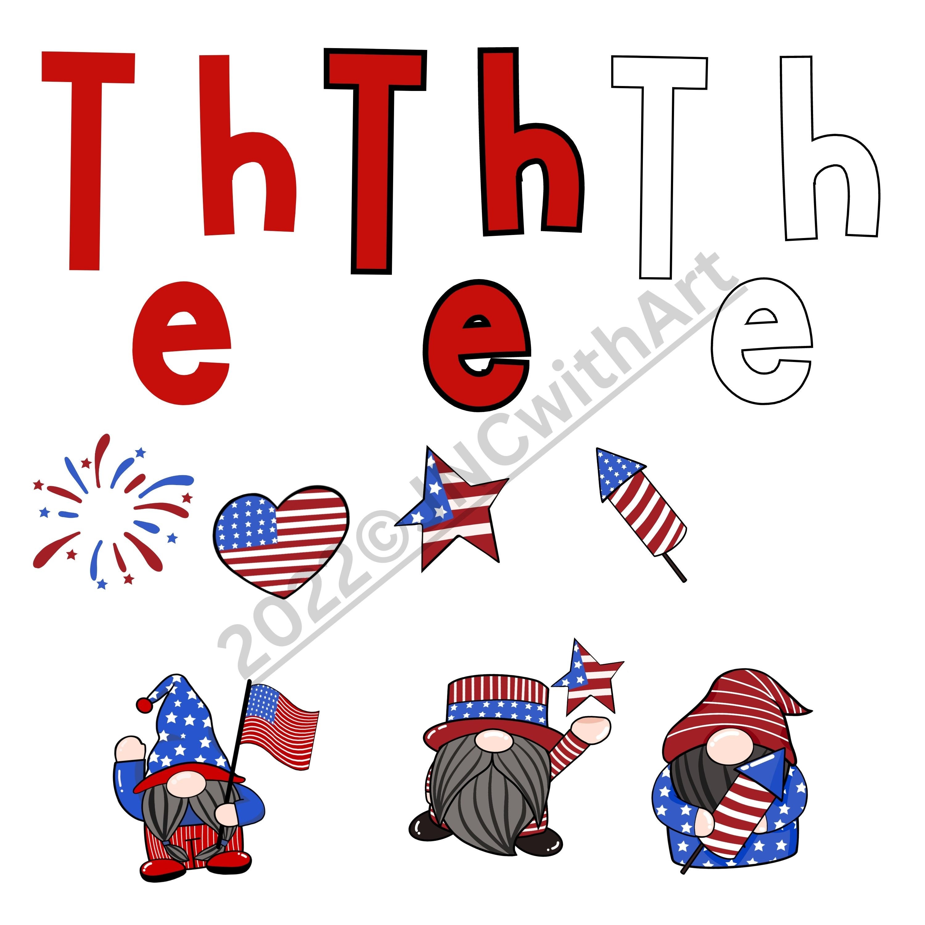 Memorial Day Gnomes Bulletin Boards Kit, Door Decoration, 4th of July ...