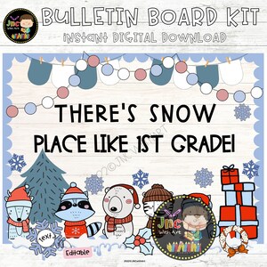 Learning in a Winter Wonderland Bulletin Board Kit Classroom Decor ...