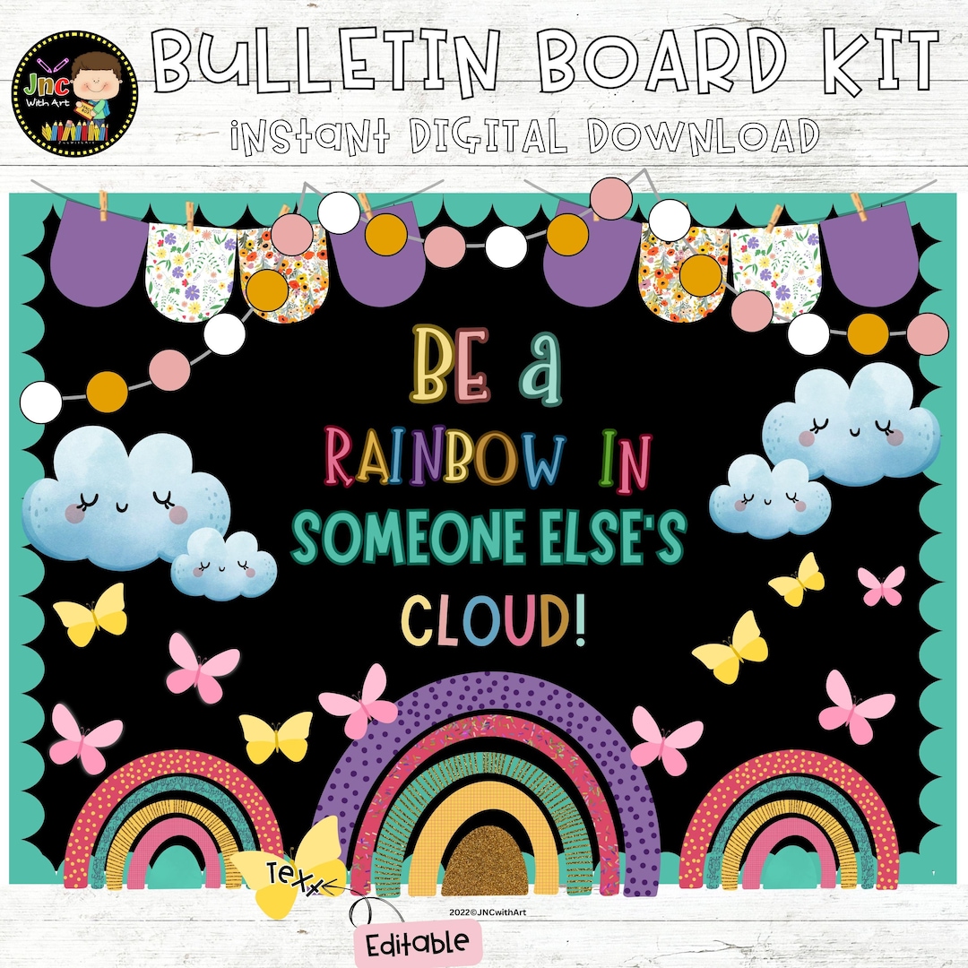 Spring Bulletin Boards for School | April Easter Door Decor |printable ...